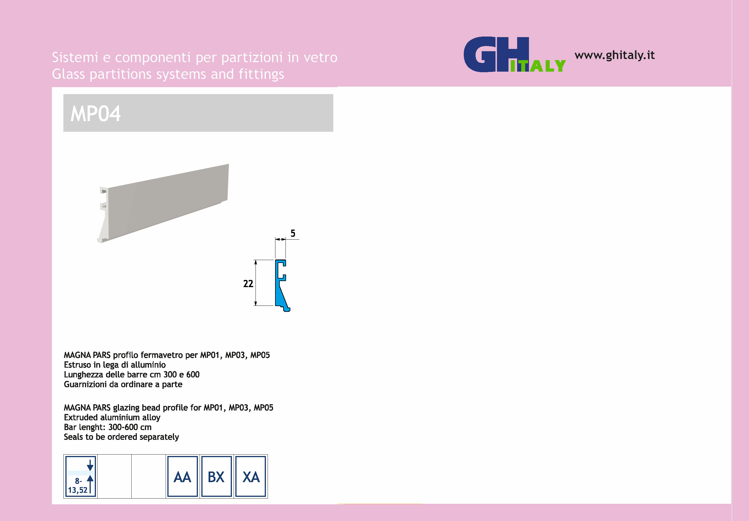 GH - Partizioni in vetro
